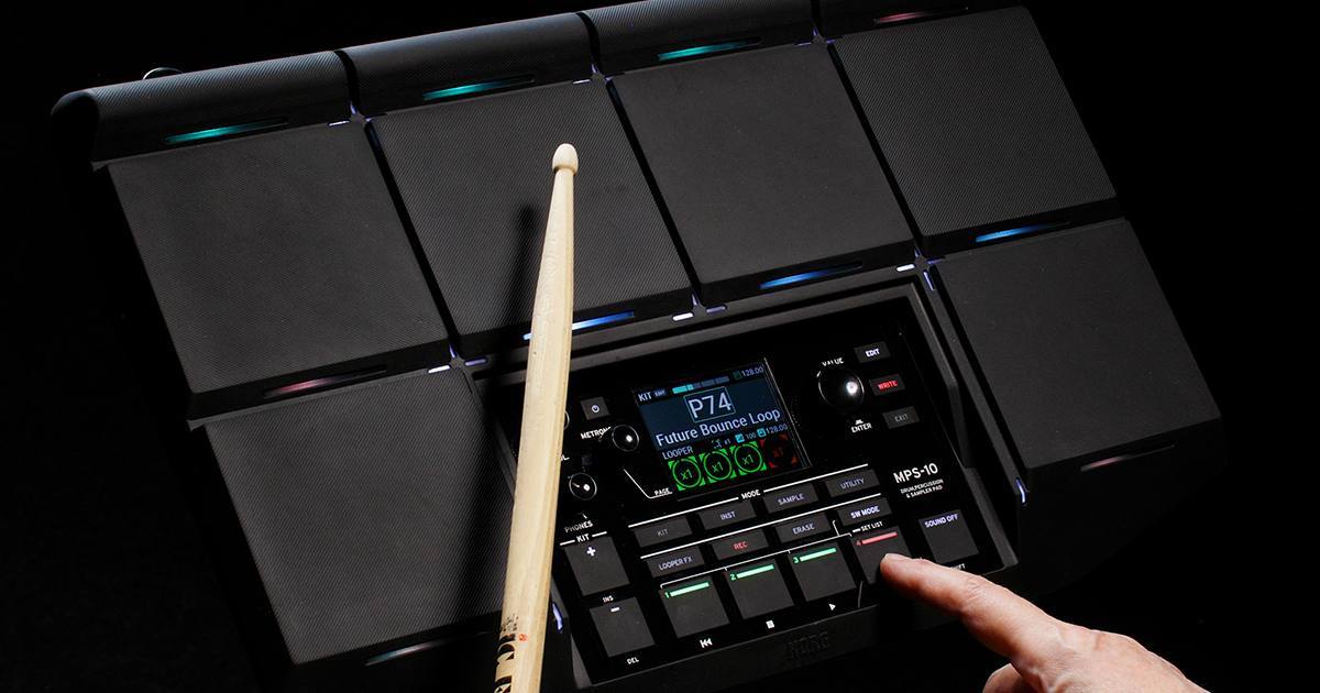 Korg MPS-10 Percussione elettronica a 10 pad con looper e 32GB di ...