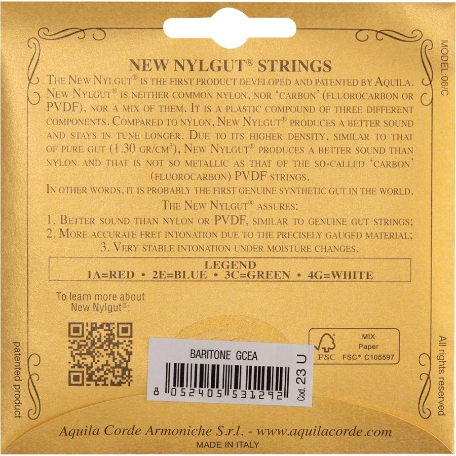 23U New Nylgut Ukulele Set, GCEA